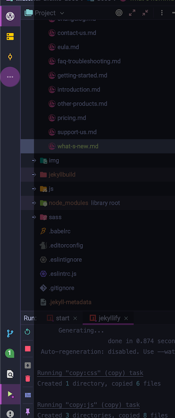 Feature Settings - Material Theme UI Documentation